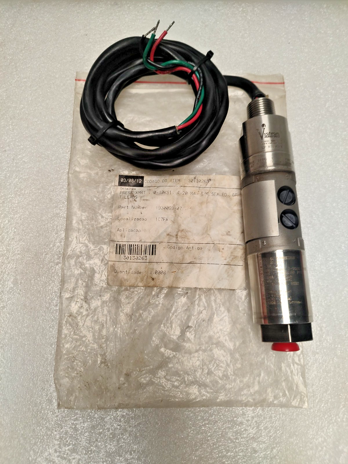 Viatran 5715BHSX818 Model 571 Pressure Transmitter 0-7500 PSIS -NEW ...